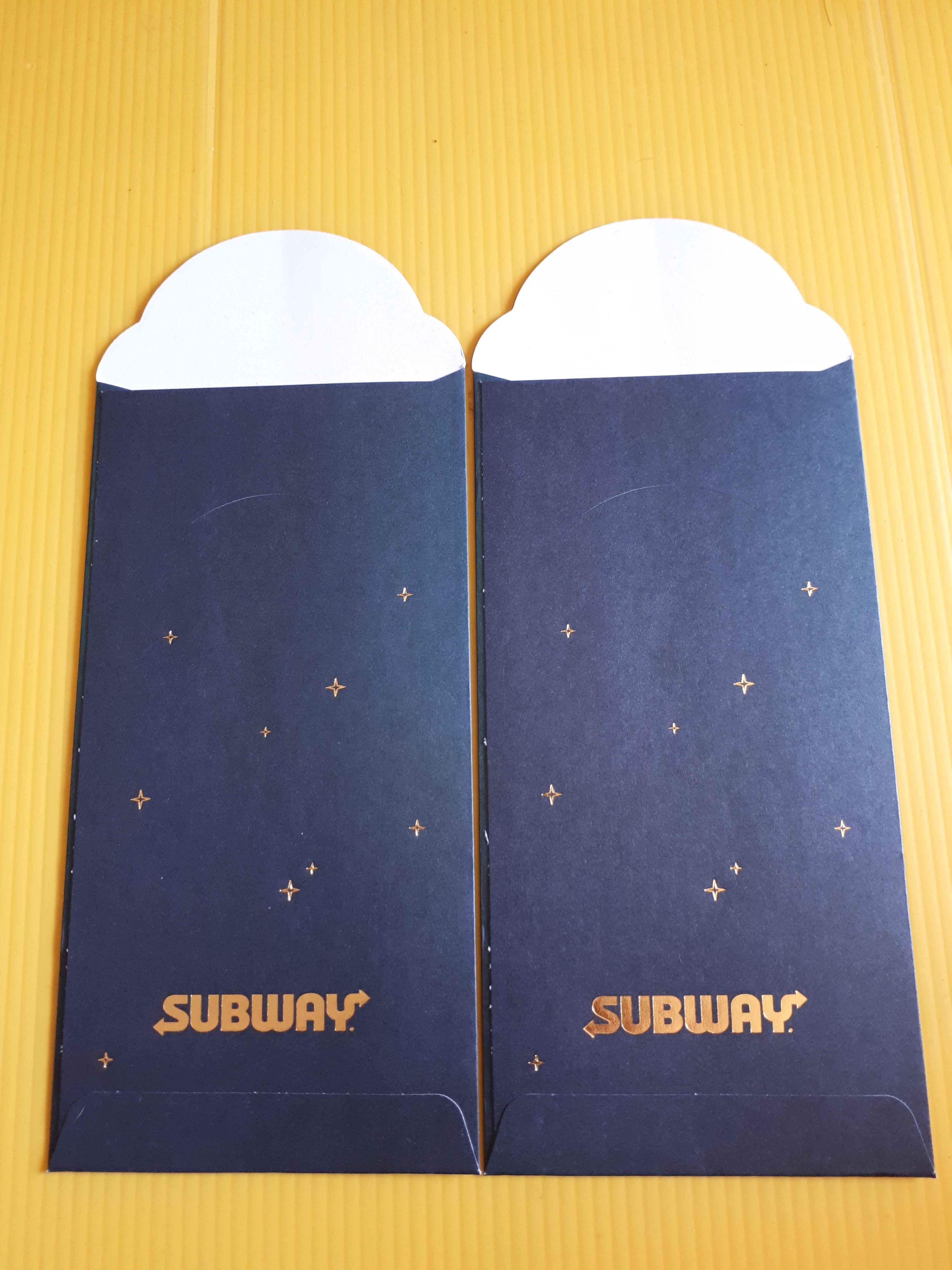 Angpao packet sampul duit raya Subway sandwich, Hobbies & Toys ...
