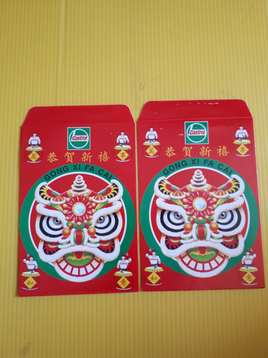 Angpao red packet sampul duit Castrol petrol, Hobbies & Toys ...
