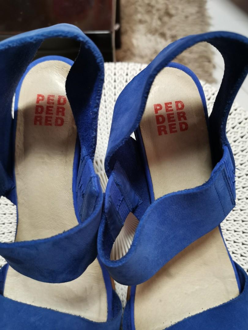 Authentic Pedder Red Royal Blue Sandals Womens Fashion Footwear