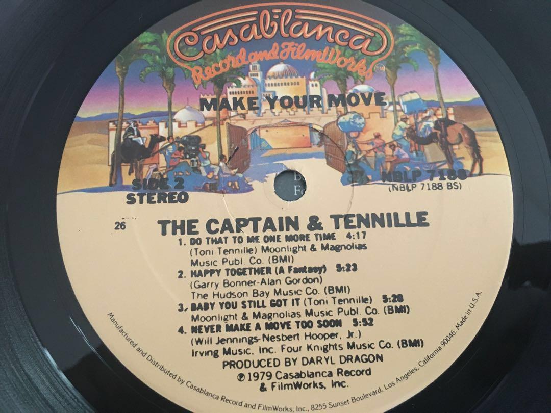Captain & Tennille - Make Your Move(LP/VINYL), Hobbies & Toys, Music ...