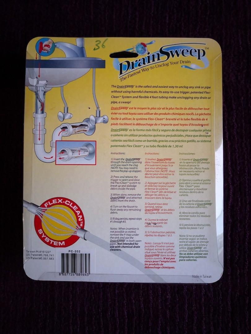 Drain sewage pipes choke clearing device, Everything Else on Carousell