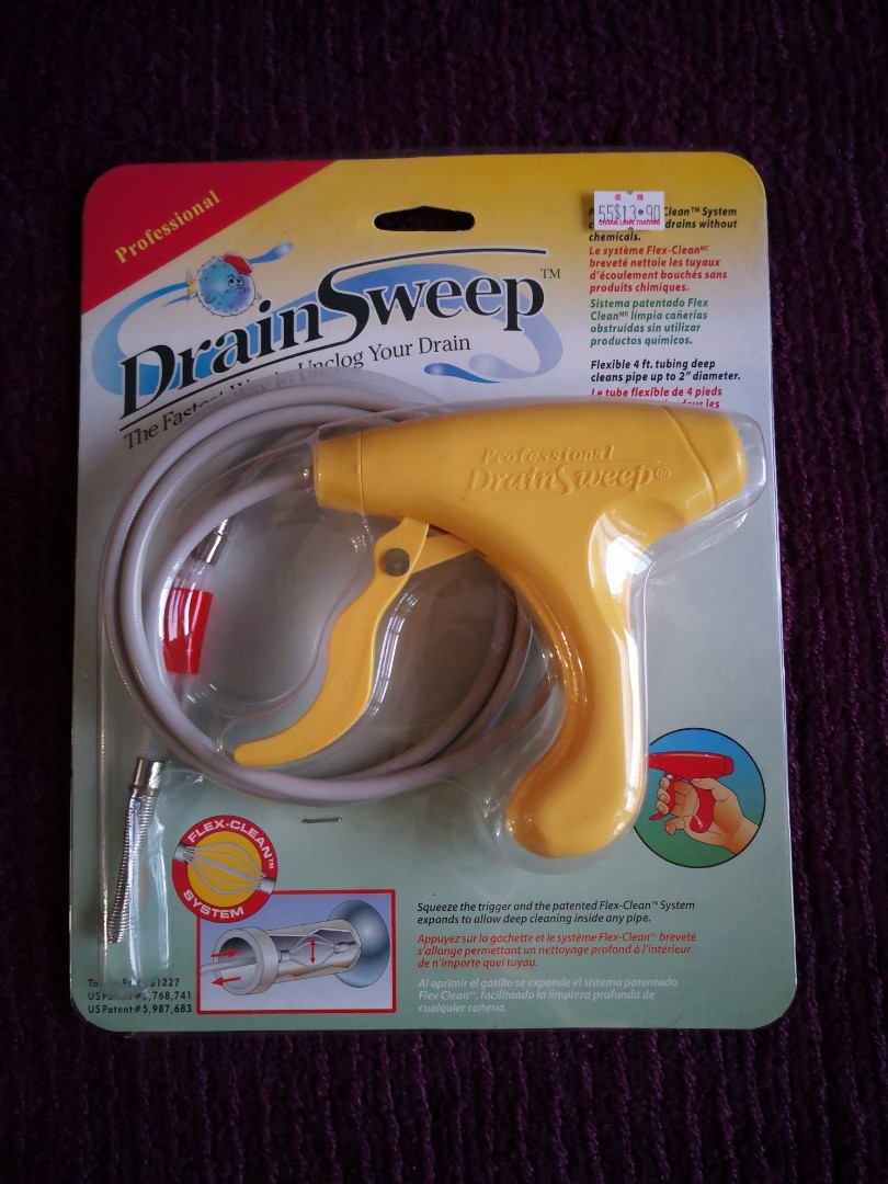 Drain sewage pipes choke clearing device, Everything Else on Carousell