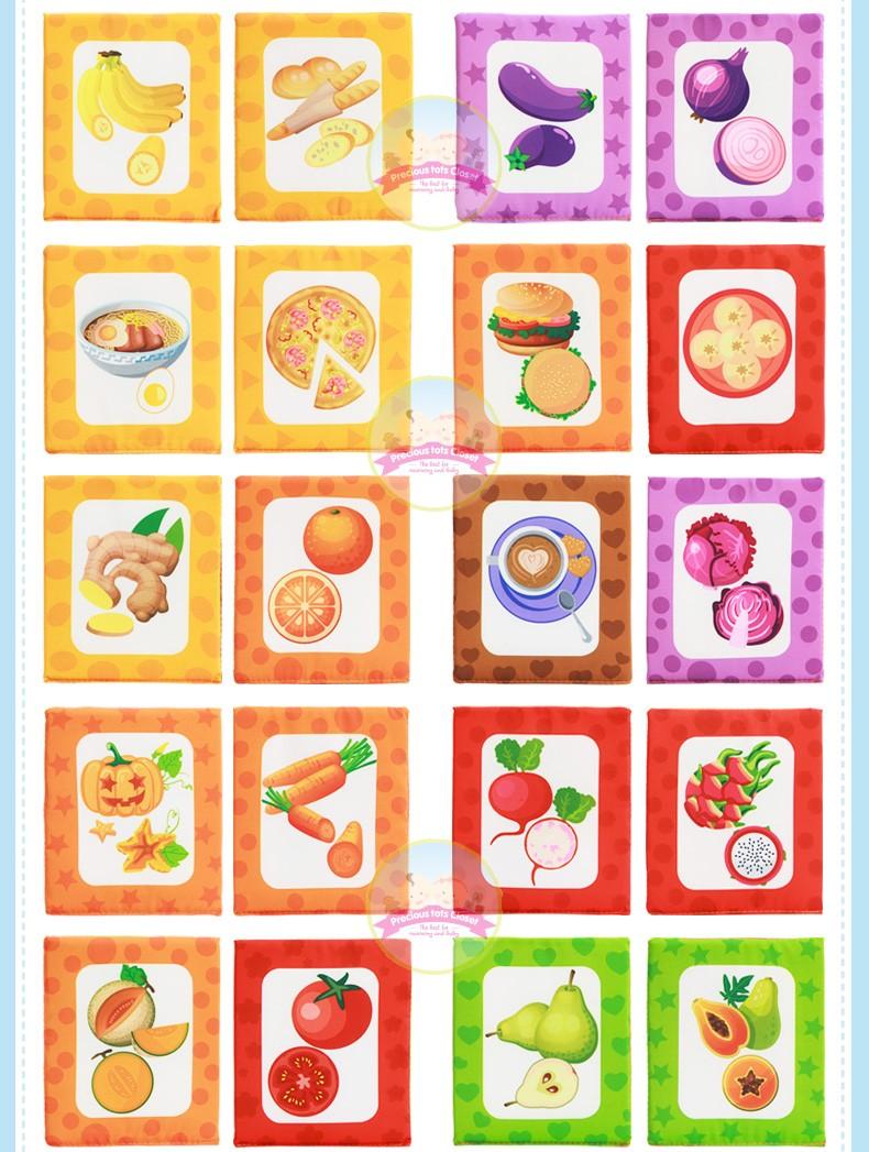 Food and Colour Cloth Flash cards, Hobbies & Toys, Books & Magazines ...