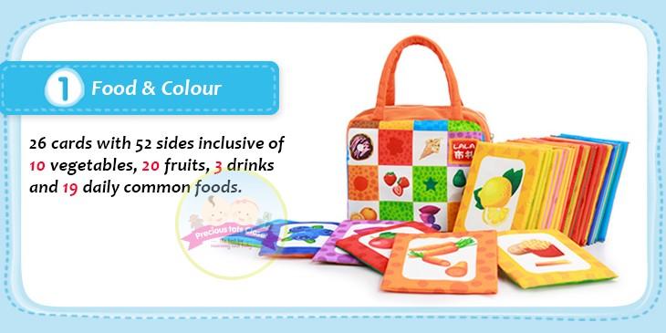 Food and Colour Cloth Flash cards, Hobbies & Toys, Books & Magazines ...