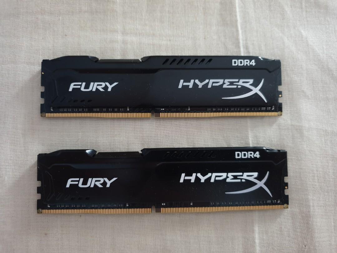 HyperX Fury 2X16 GB DDR4 Desktop Gaming RAM, Computers & Tech, Parts ...