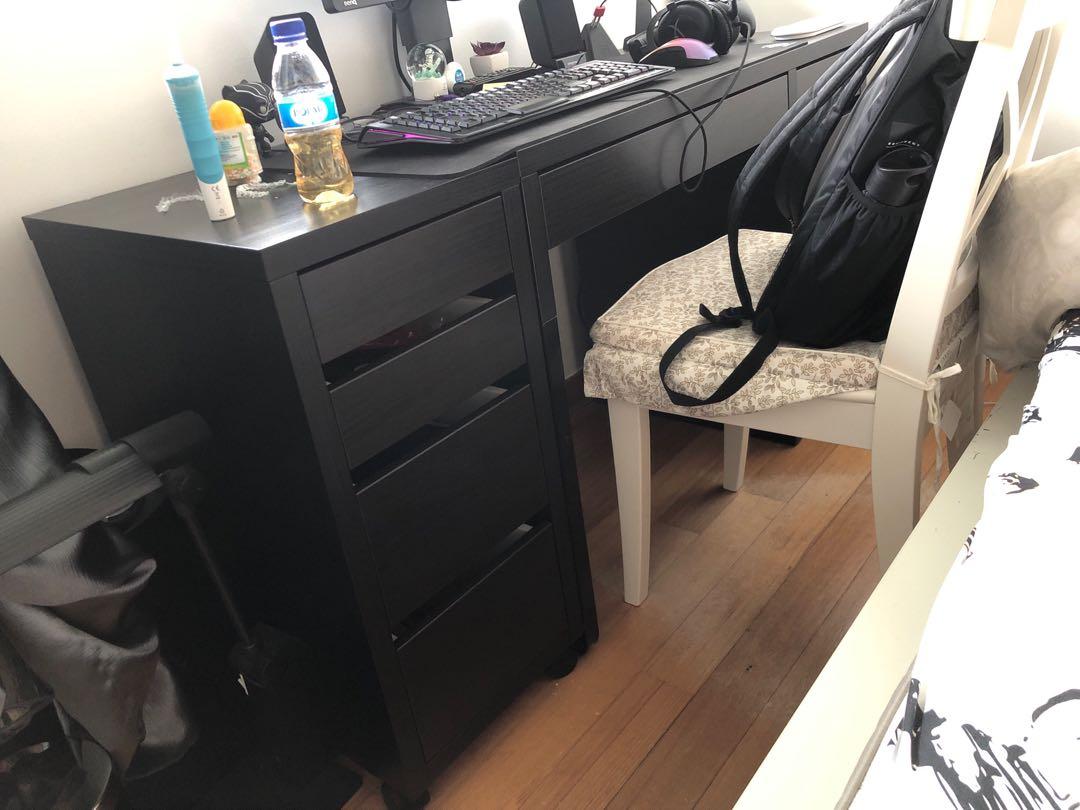 IKEA Computer desk, Furniture & Home Living, Furniture, Tables & Sets ...