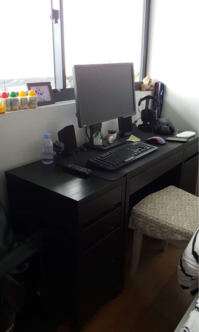 IKEA Computer desk, Furniture & Home Living, Furniture, Tables & Sets ...