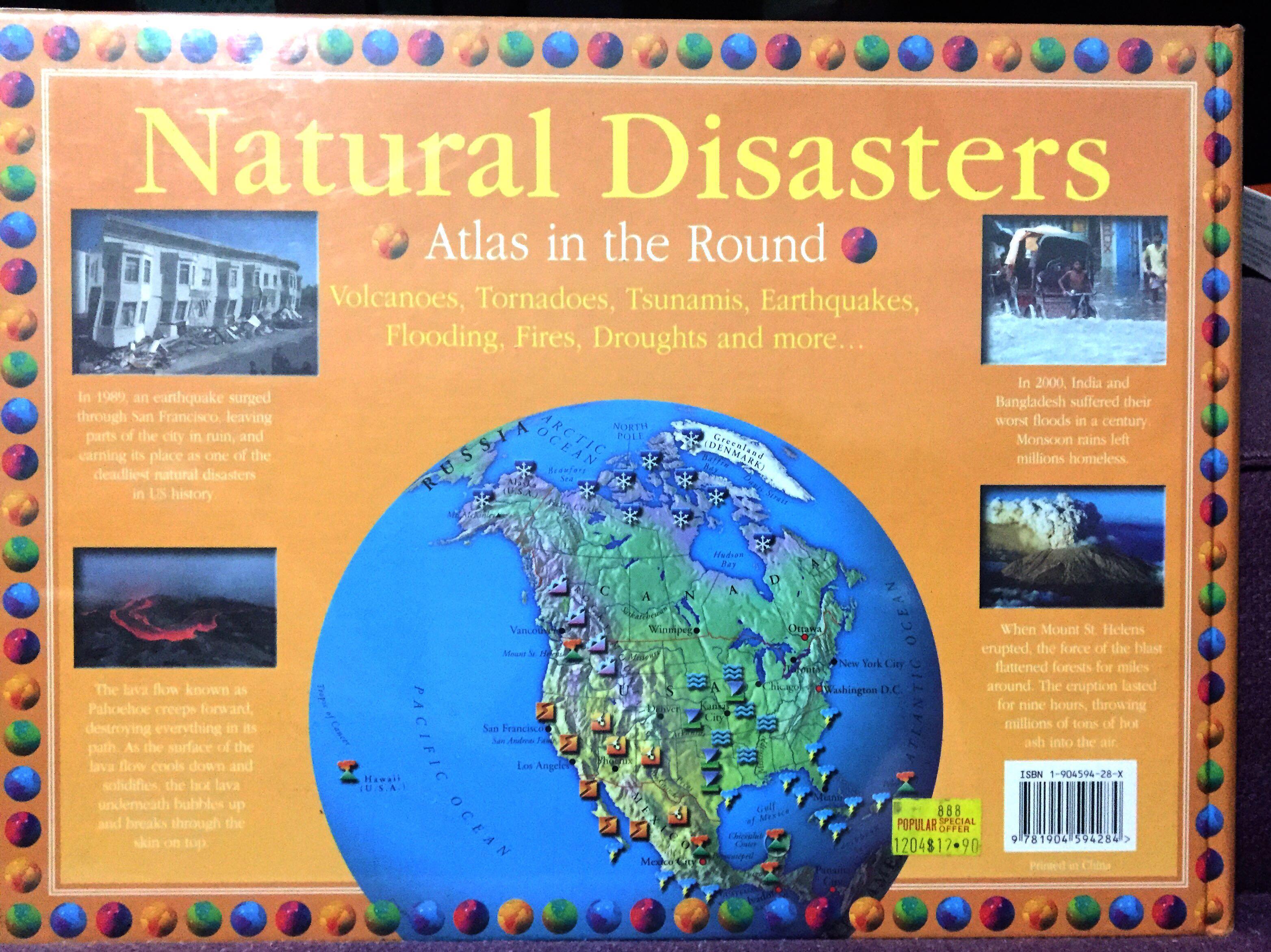 Natural Disasters - Atlas in the Round, Hobbies & Toys, Books ...