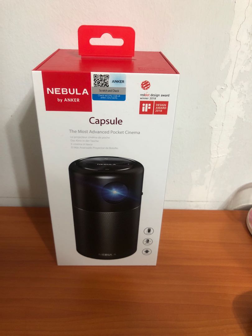 Nebula Capsule Projector by Anker, TV & Home Appliances, TV ...