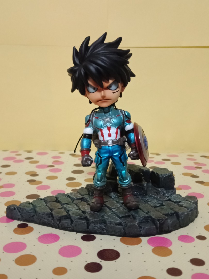 One piece Luffy Captain America., Hobbies & Toys, Toys & Games on Carousell