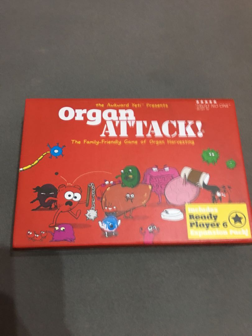 桌遊 Organ attack (board game), 興趣及遊戲, 玩具 & 遊戲類 - Carousell