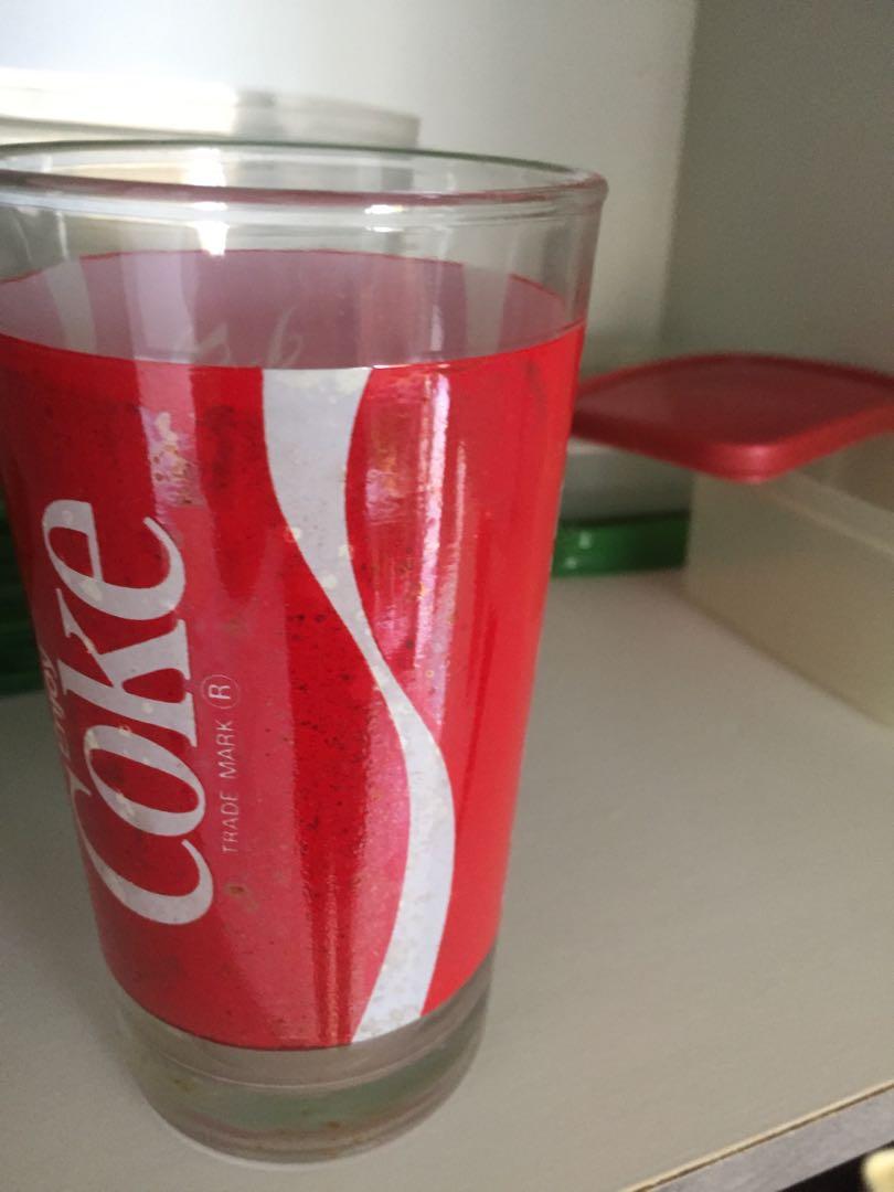 Original Coke Glasses Retro Style Furniture And Home Living Kitchenware And Tableware Other