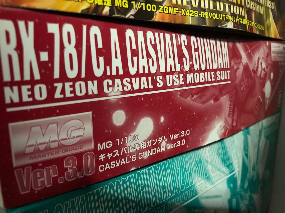 P-BANDAI EXCLUSIVE: MG 1/100 RX-78/CA CASVAL GUNDAM VER.3.0, Hobbies ...