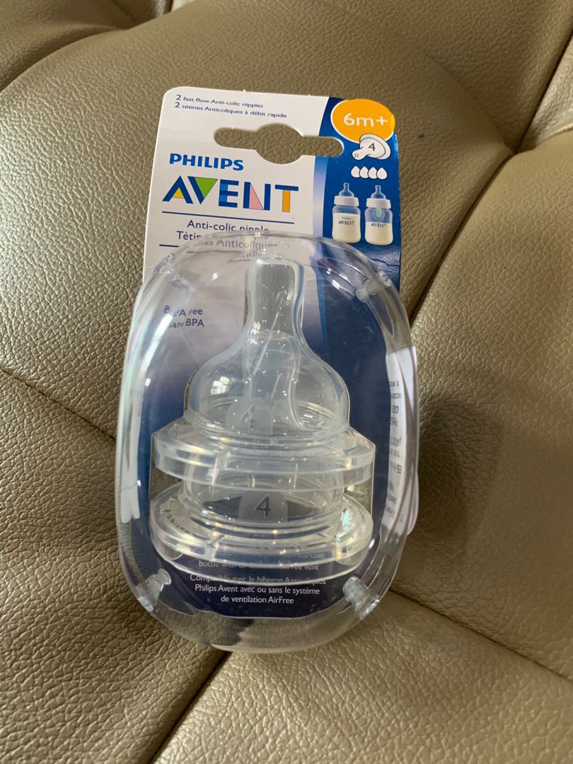 Philips Avent Classic Fast Flow Teat 6m+, Babies & Kids, Nursing ...