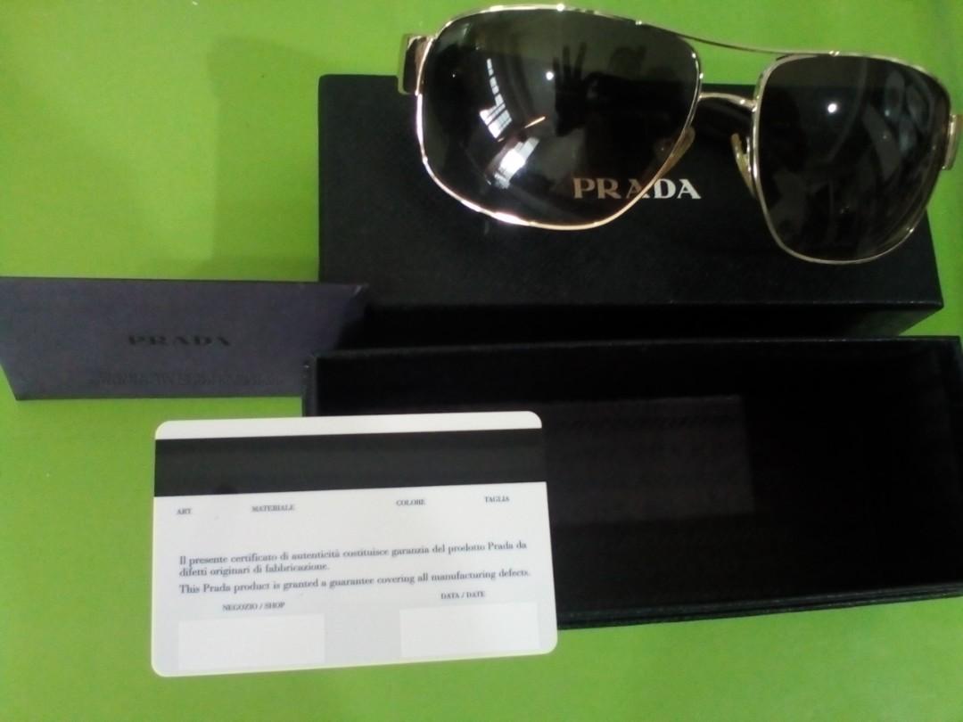 Prada Sunglasses. Authentic Made-in-Italy. Authenticity Certificate ...