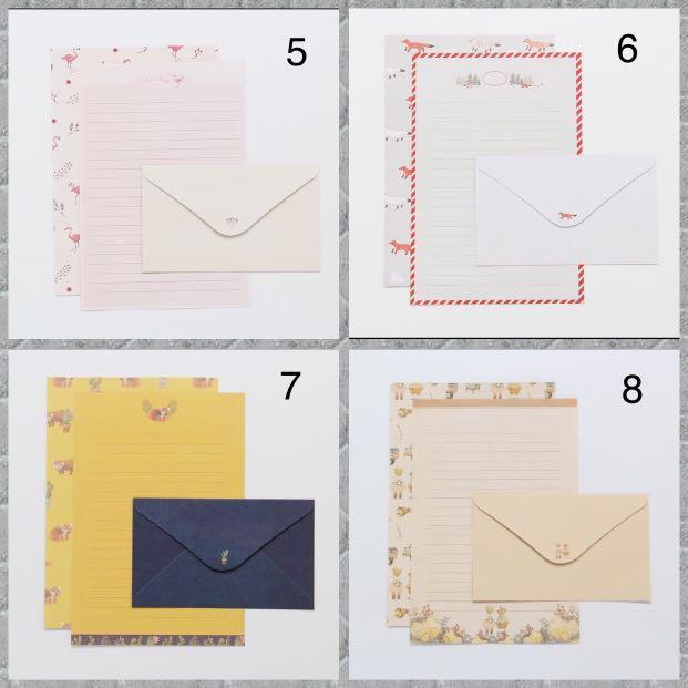 Pretty & cute letter/envelope/paper set, Hobbies & Toys, Stationery ...