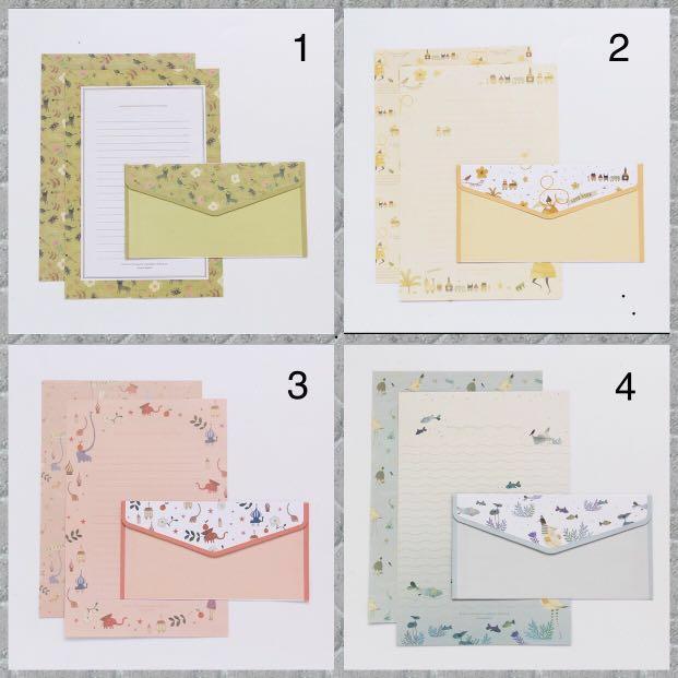 Pretty & cute letter/envelope/paper set, Hobbies & Toys, Stationery ...