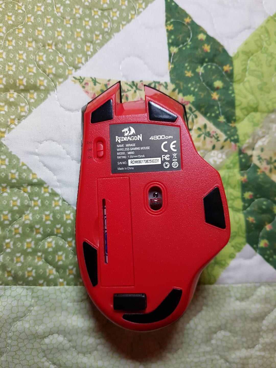 Red Dragon Wireless Gaming Mouse and Pad, Computers & Tech, Parts ...