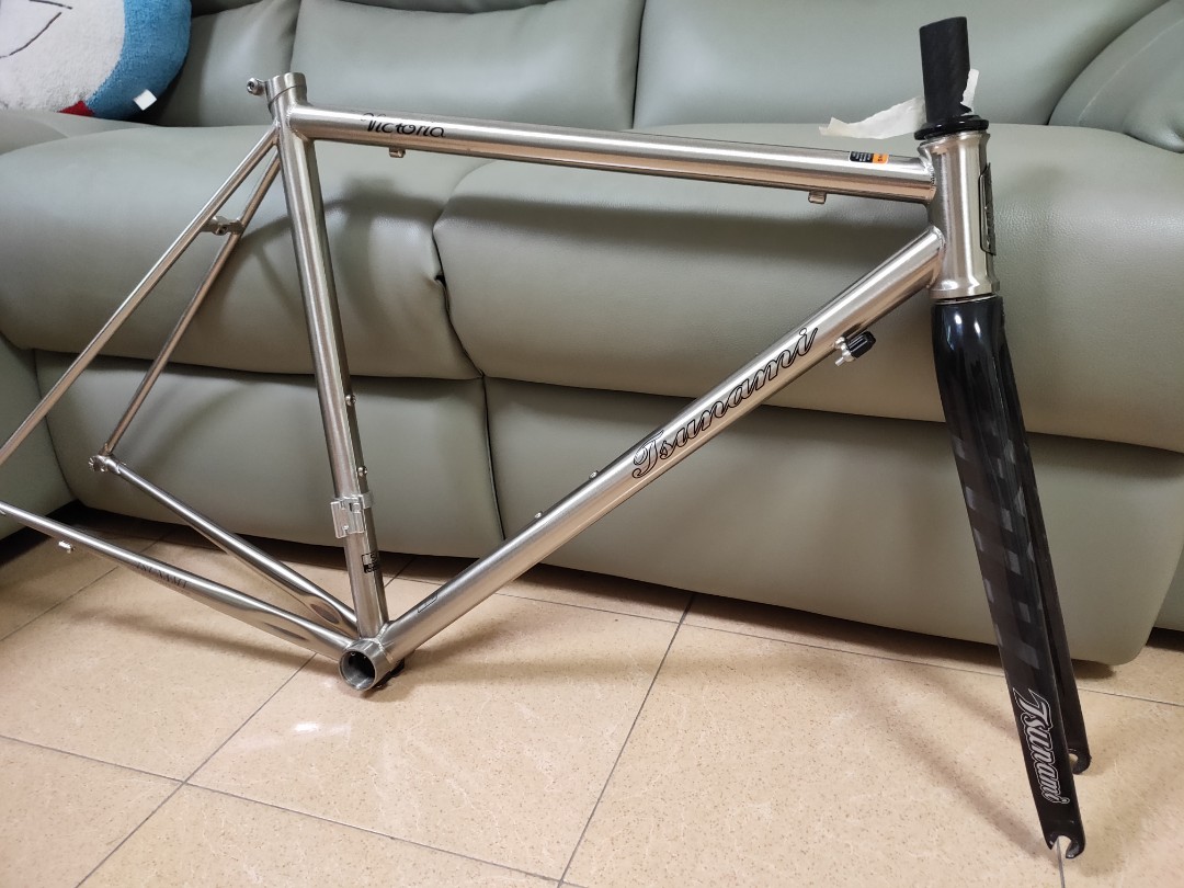 Steel (cromoly) road Frame. 50cm, Sports Equipment, Bicycles & Parts ...