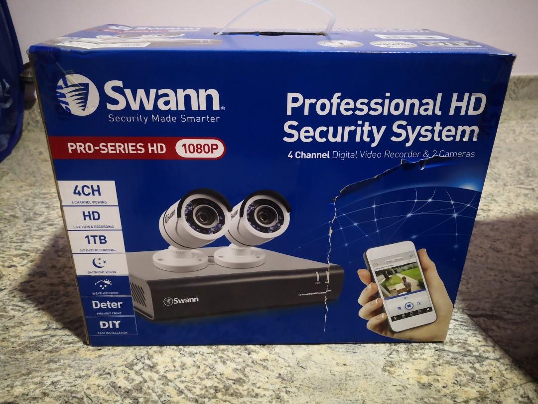 Swann DVR4-4550 4 Channel HD 1080p - 2 Camera CCTV Kit, Furniture ...