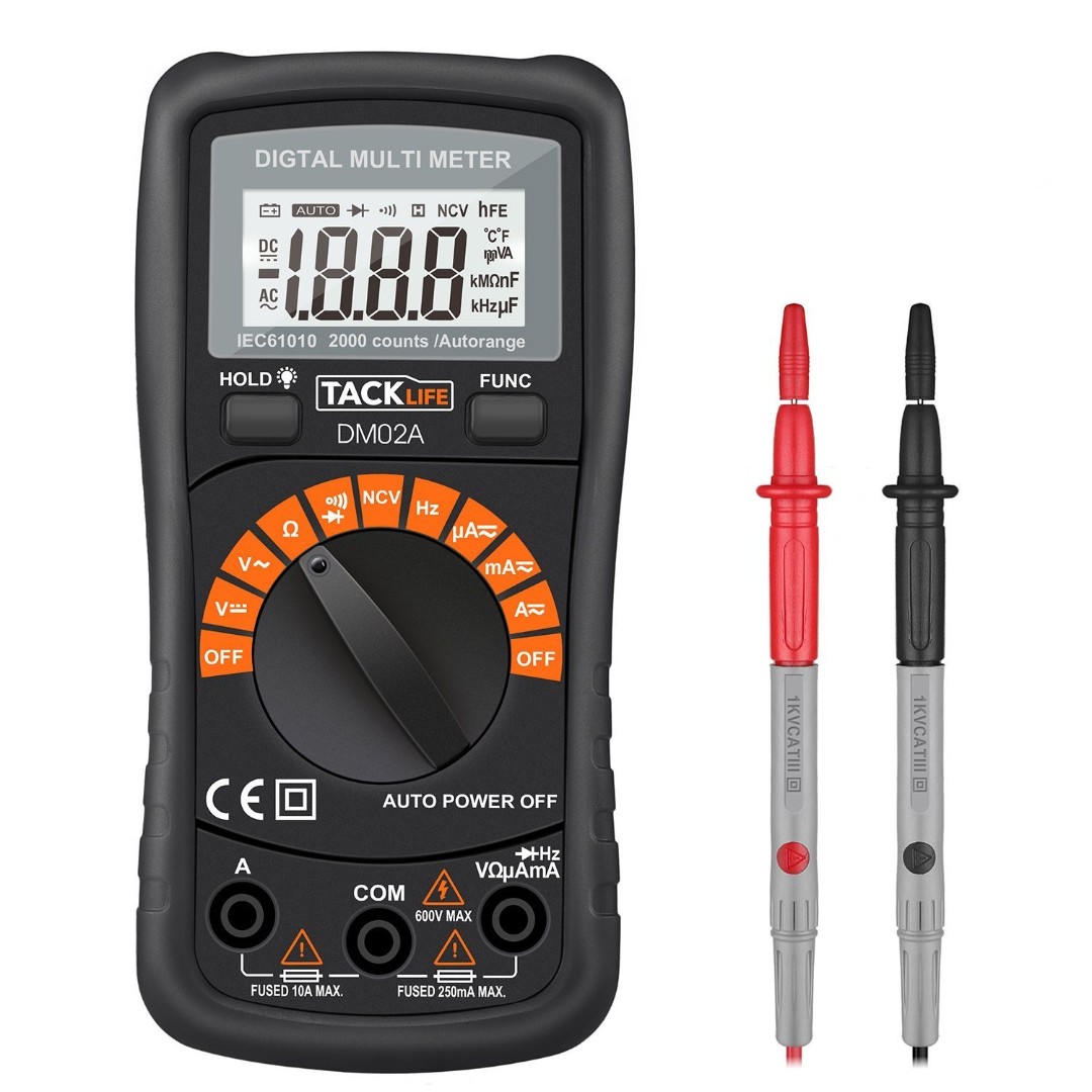 Tacklife Digital Multimeter DM02A, Health & Nutrition, Health Monitors ...
