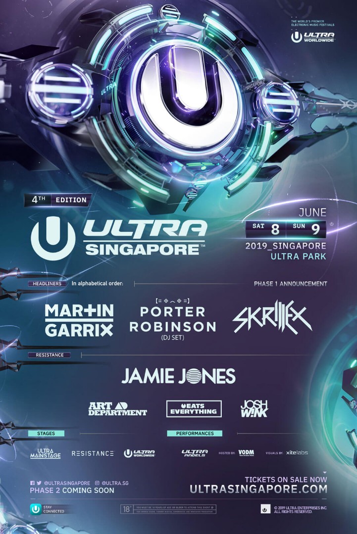 Ultra Singapore 2019 - PGA 2-Day Ticket (T1), Tickets & Vouchers, Local ...