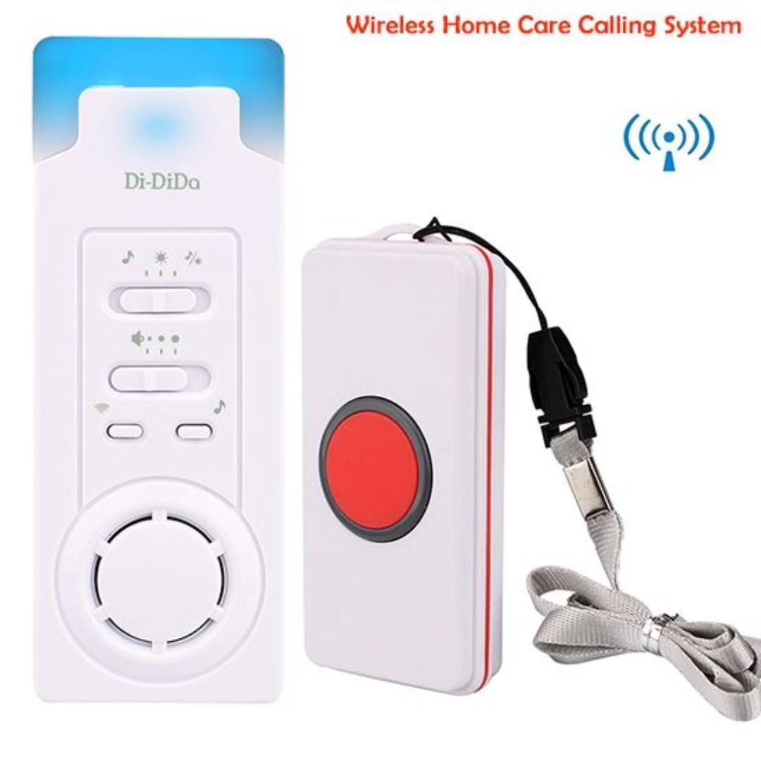 Wireless Calling System Home Care Alert Receiver +Call Transmitter Bell ...