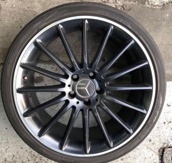 19” USED MERCEDES AMG RIM + Tyre, Car Accessories, Tyres & Rims on ...