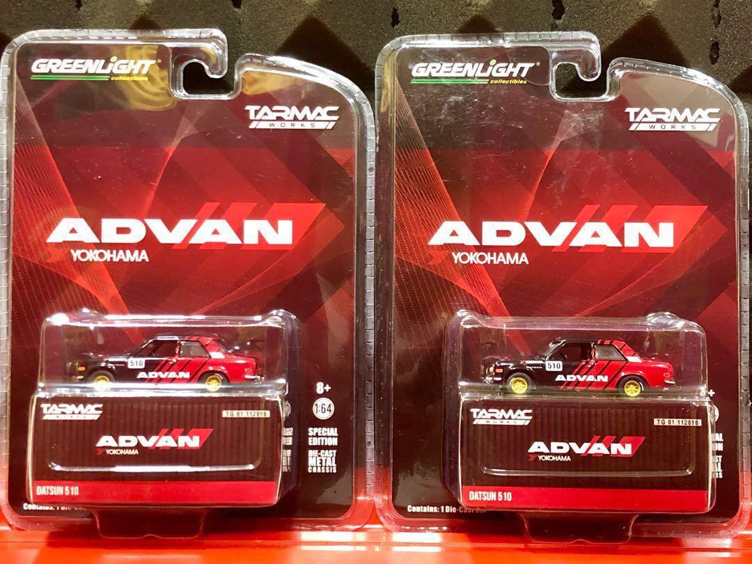 Tarmac Works Greenlight 1/64 Advan Datsun 510 Special Edition #BedokMRT ...
