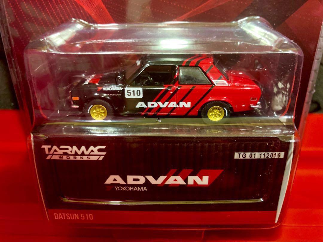 Tarmac Works Greenlight 1/64 Advan Datsun 510 Special Edition #BedokMRT ...
