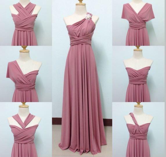 Convertible Bridesmaid Dress, Women's Fashion, Dresses & Sets, Evening ...