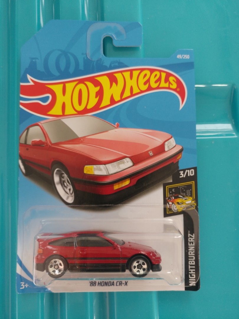 [暑假減價優惠][可散買]全新風火輪紅色本田crx 超跑 red color honda racing car crx, 興趣及遊戲, 玩具 ...