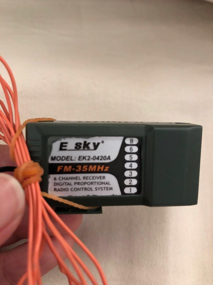 Esky 6ch helicopter ppm transmitter with receiver. 35mhz, Hobbies ...