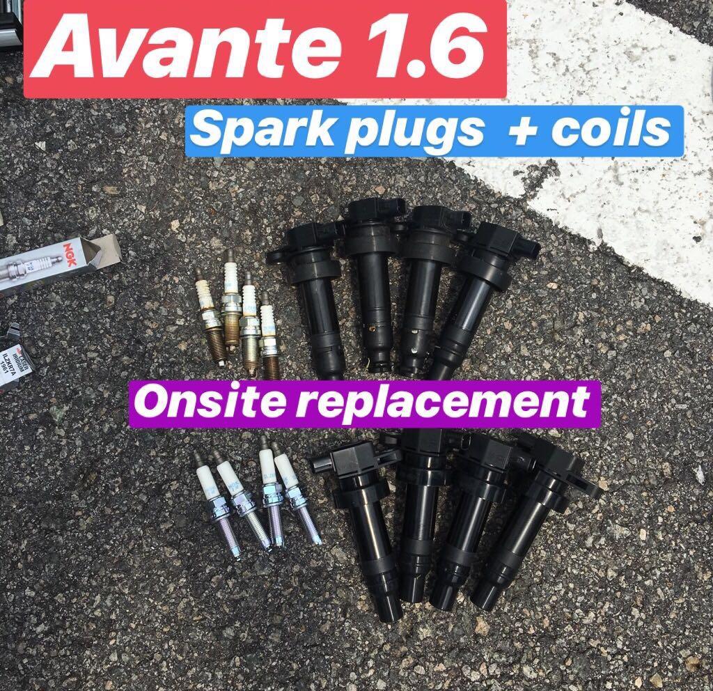 Hyundai avante plug + coil replacement, Car Accessories, Accessories on ...