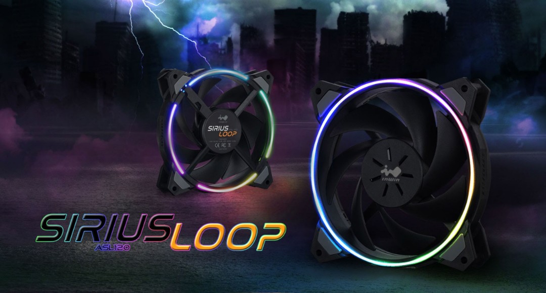 INWIN SIRIUS LOOP ARGB 120mm FAN TRIPLE PACK 12CM COOLING FAN FULLY ...