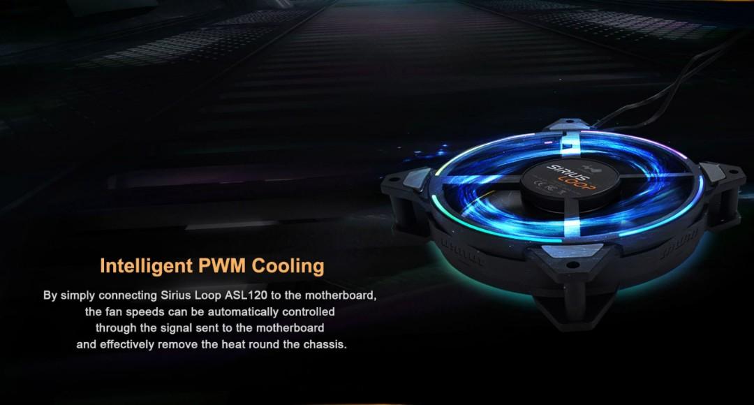 INWIN SIRIUS LOOP ARGB 120mm FAN TRIPLE PACK 12CM COOLING FAN FULLY ...