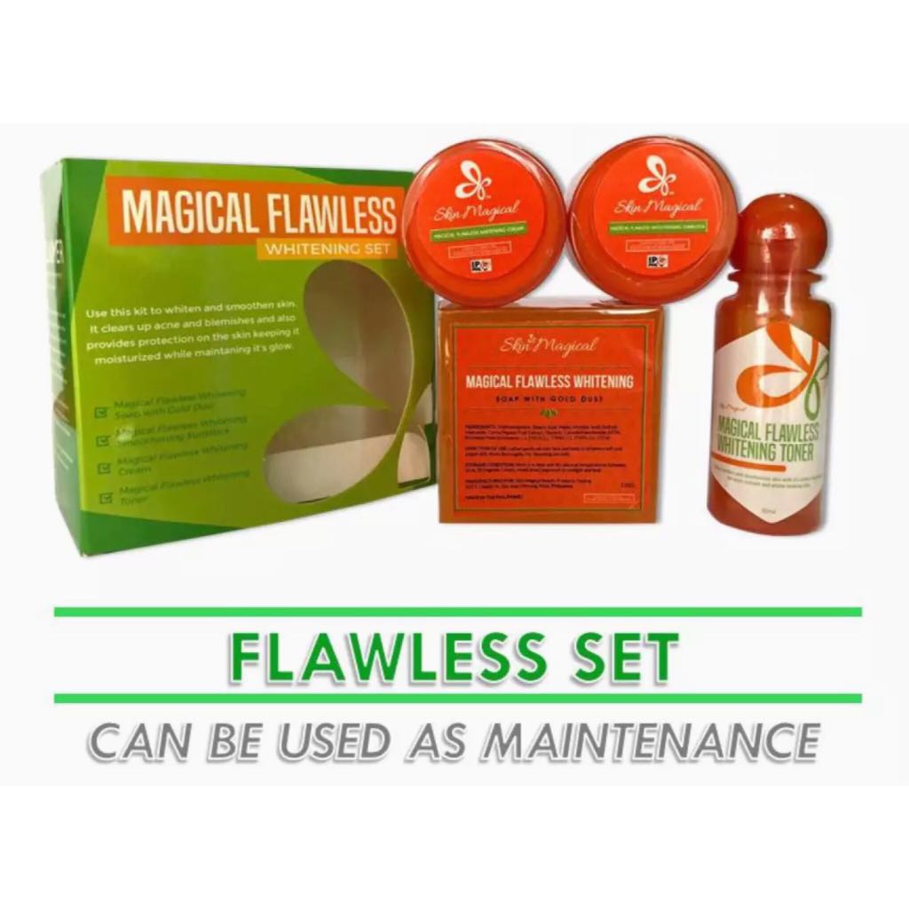 Magical Flawless Whitening Set, Beauty & Personal Care, Face, Face Care ...