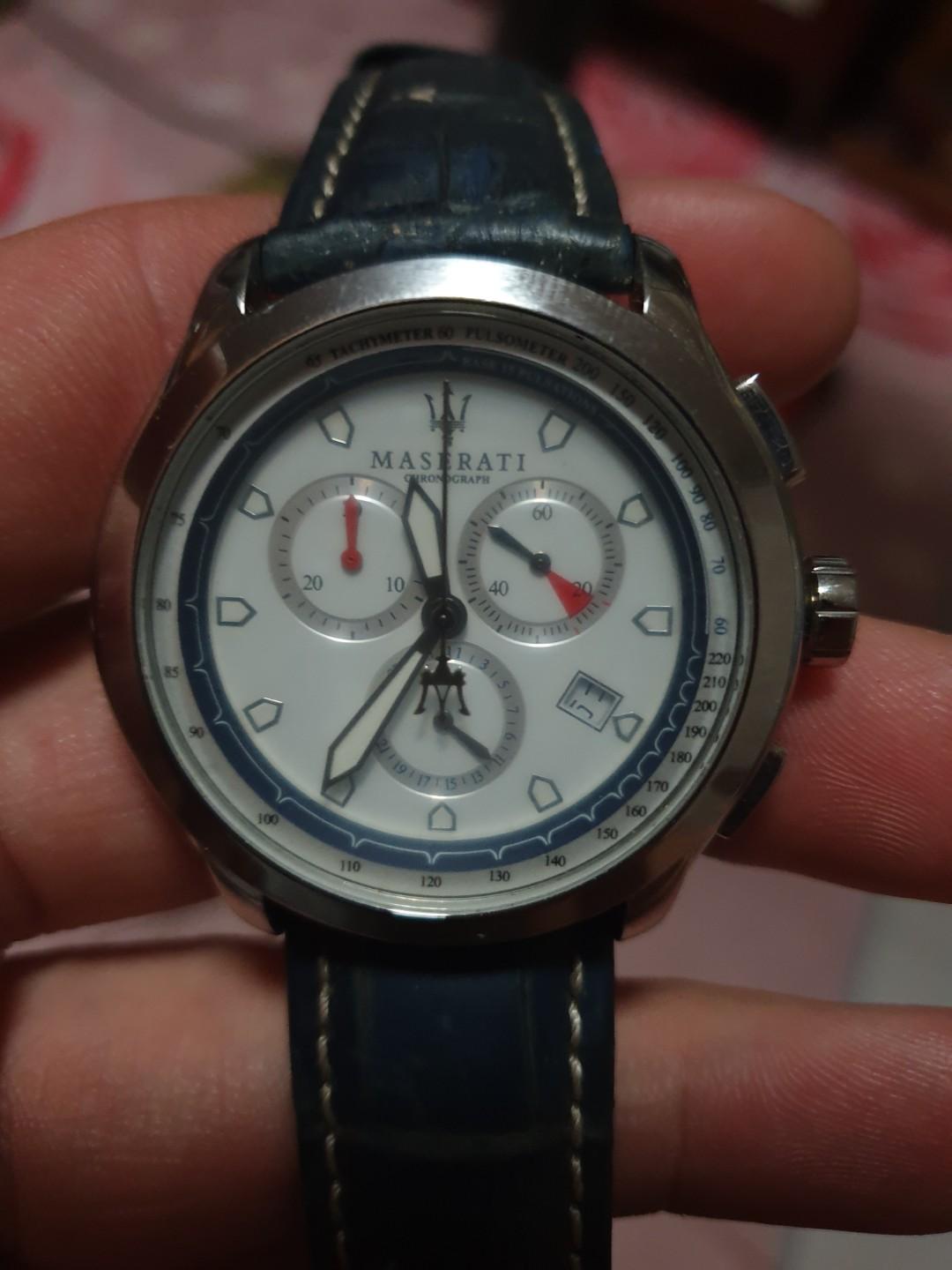 Maserati chronograph watch, Men's Fashion, Watches & Accessories ...