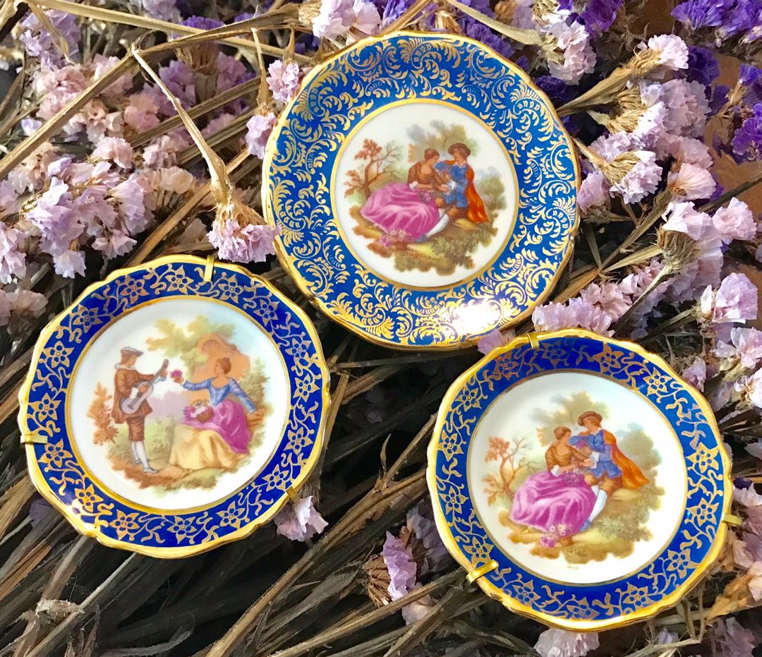 Miniature Vintage French Limoges Plates, Hobbies & Toys, Memorabilia ...