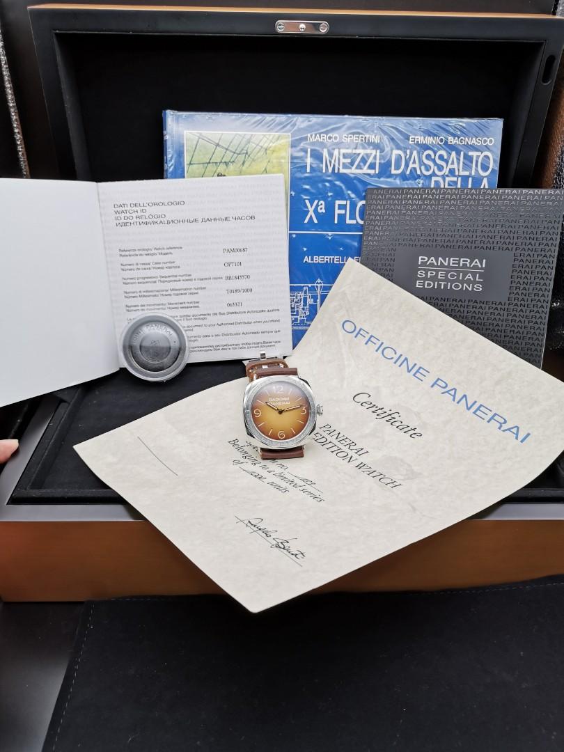 Panerai Radiomir Pam 687, full set dtd 2017, Luxury, Watches on Carousell