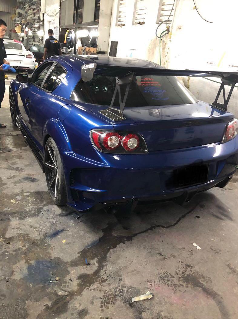 Rx8 JS RACING GT WING, Car Accessories, Accessories on Carousell