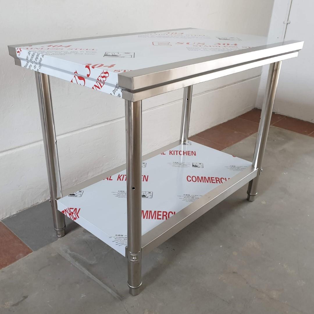 Stainless Steel Table Flexible, Furniture & Home Living, Furniture ...