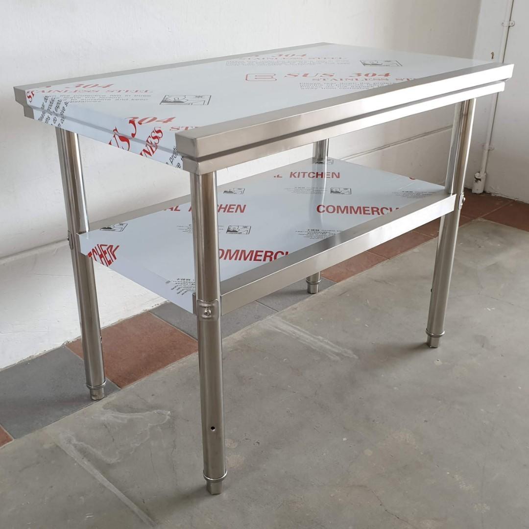 Stainless Steel Table Flexible, Furniture & Home Living, Furniture ...