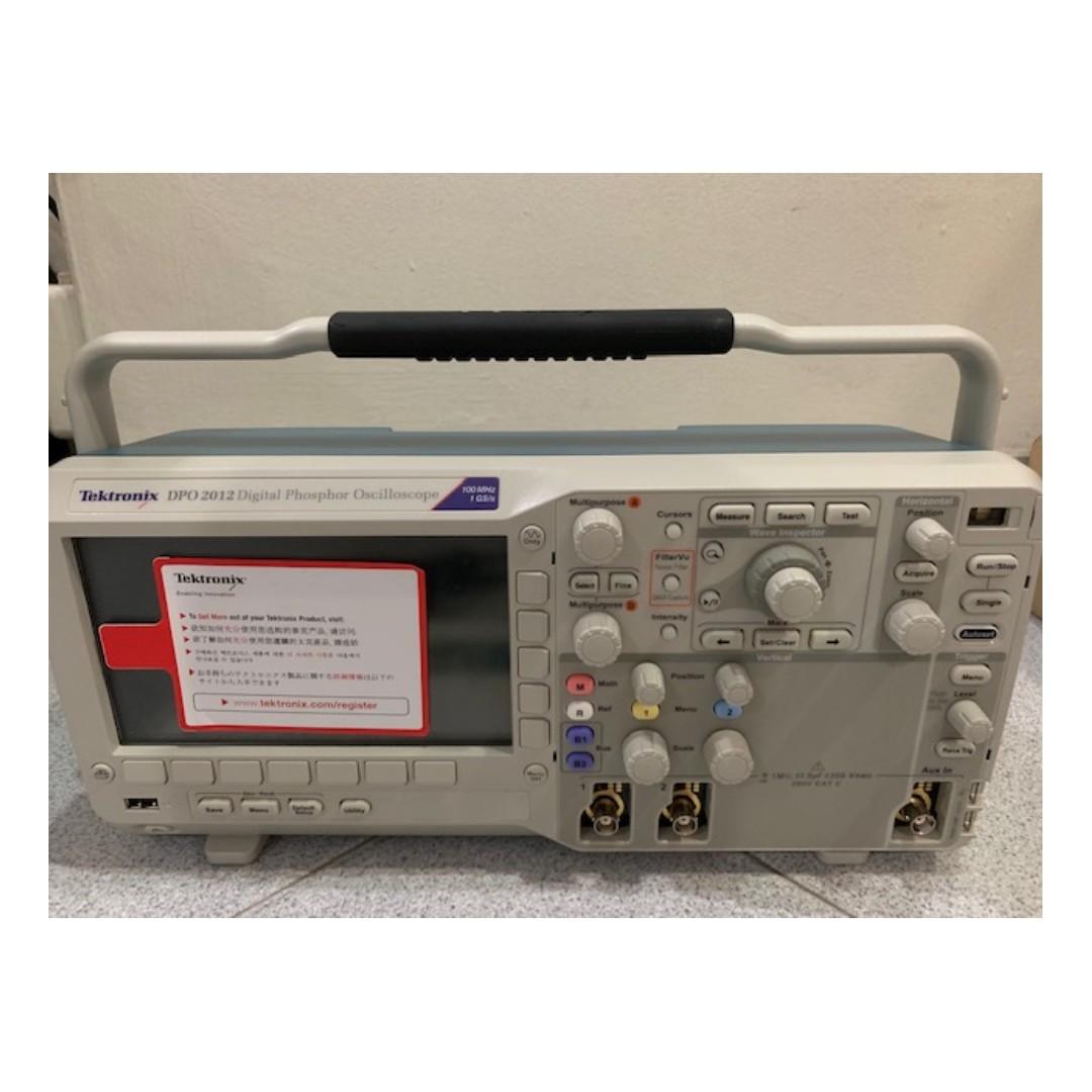 Tektronix DPO 2012 Digital Phosphor Oscilloscope, 100 MHz, 2 Chs, 1 GS ...