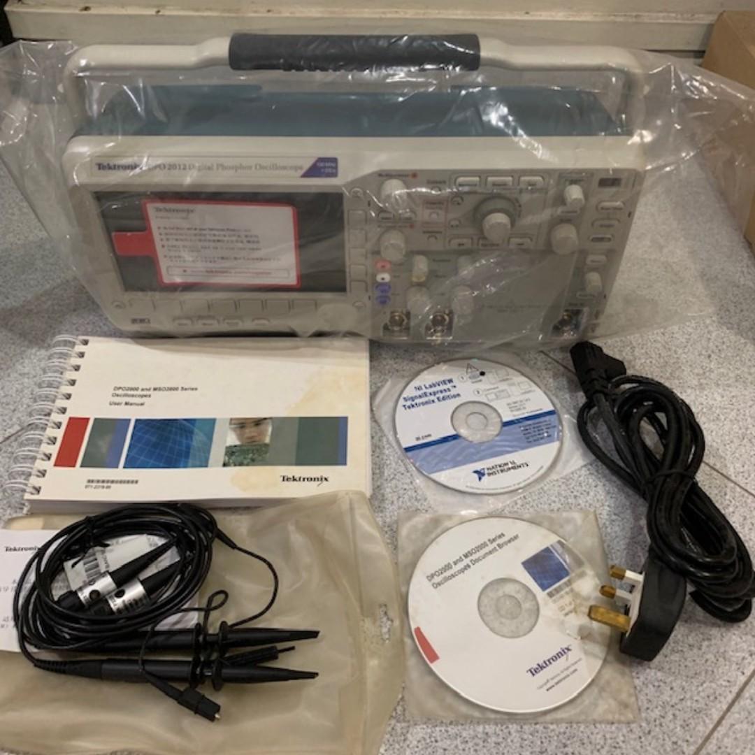 Tektronix DPO 2012 Digital Phosphor Oscilloscope, 100 MHz, 2 Chs, 1 GS ...