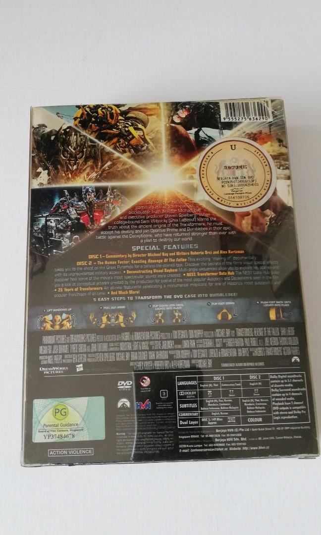 Transformers dvd limited edition bumblebee, Hobbies & Toys, Music ...