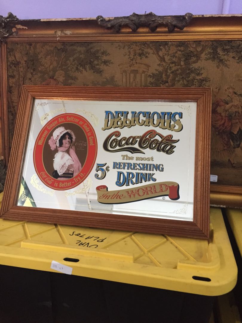 Vintage Coca Cola mirror, Hobbies & Toys, Memorabilia & Collectibles ...
