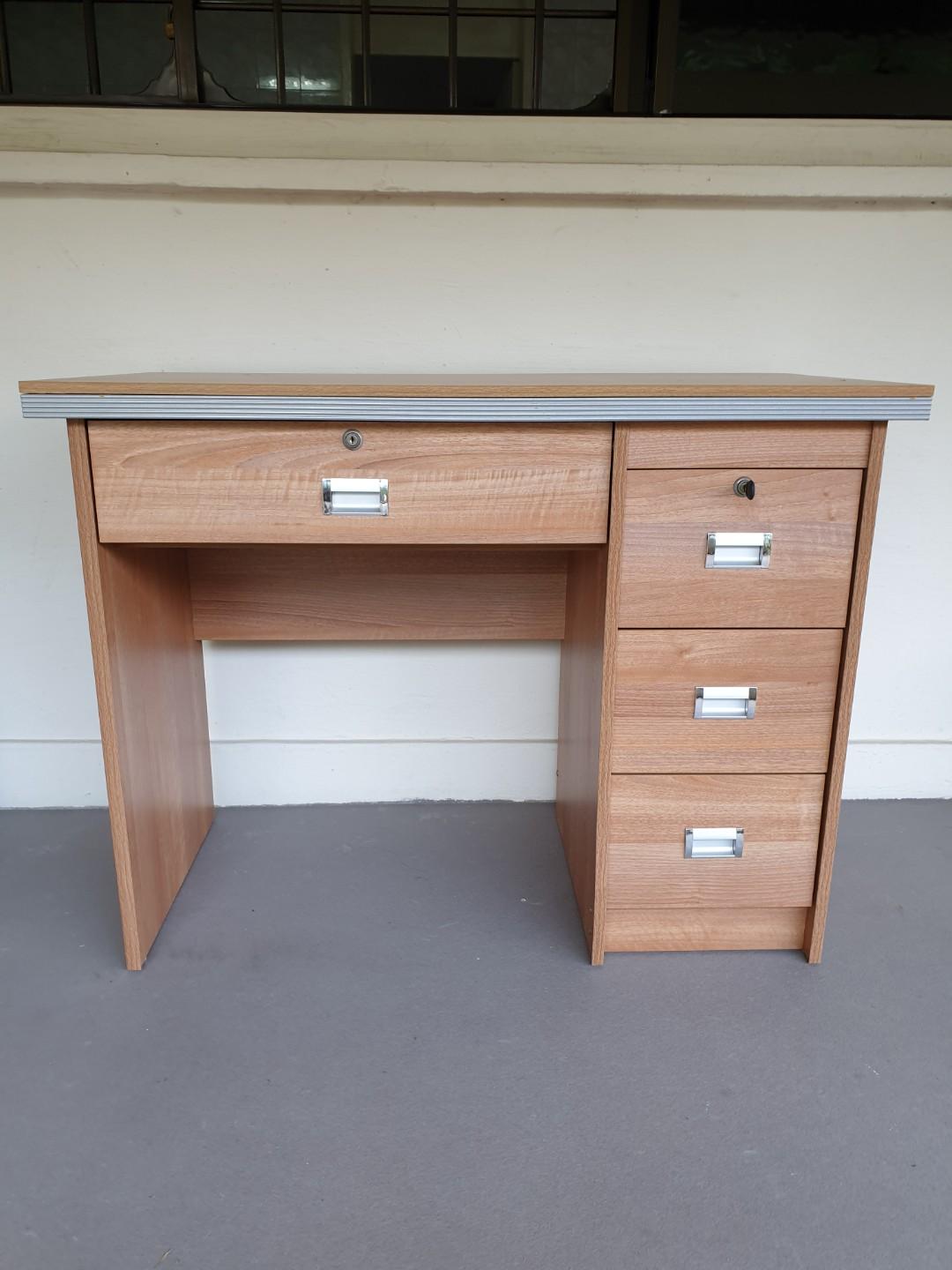 50cm x 100cm Study Table with Drawers, Furniture & Home Living ...