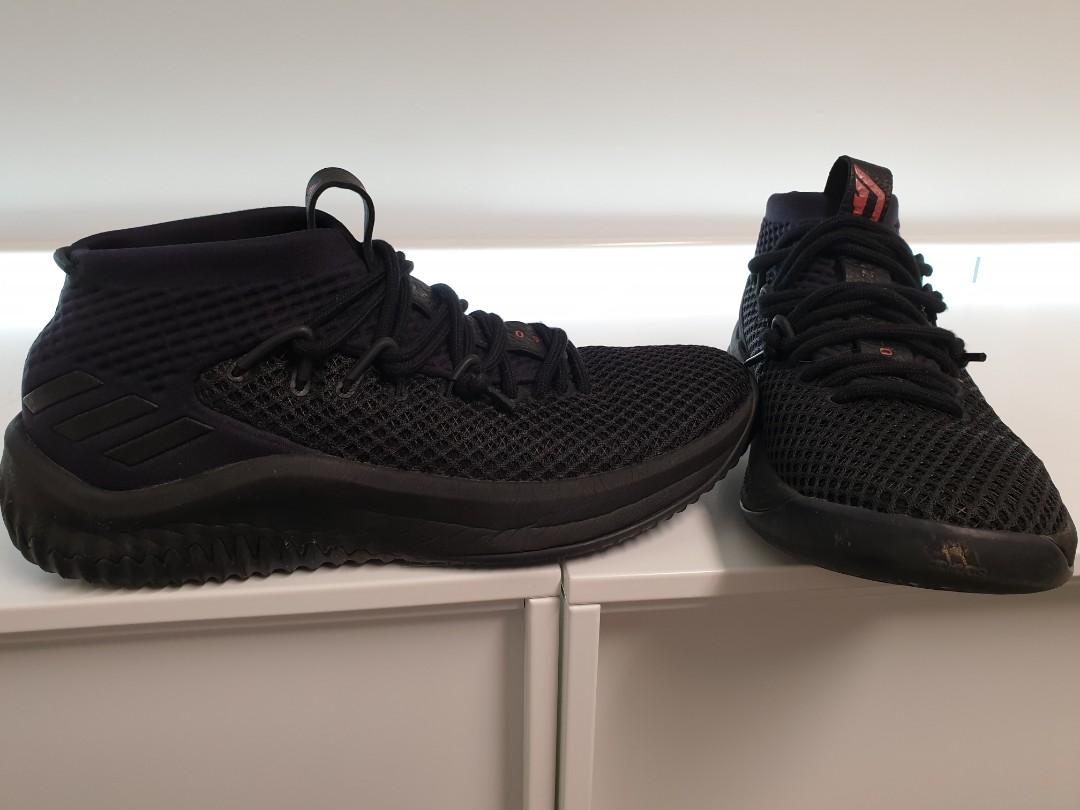 Adidas dame 4 black, Women's Fashion, Footwear, Sneakers on Carousell