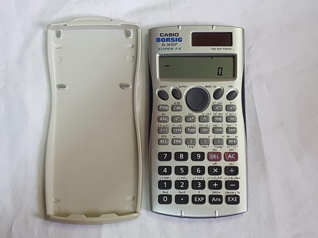Casio BORSIG fx-3650P SUPER-FX Programmable Scientific Calculator ...